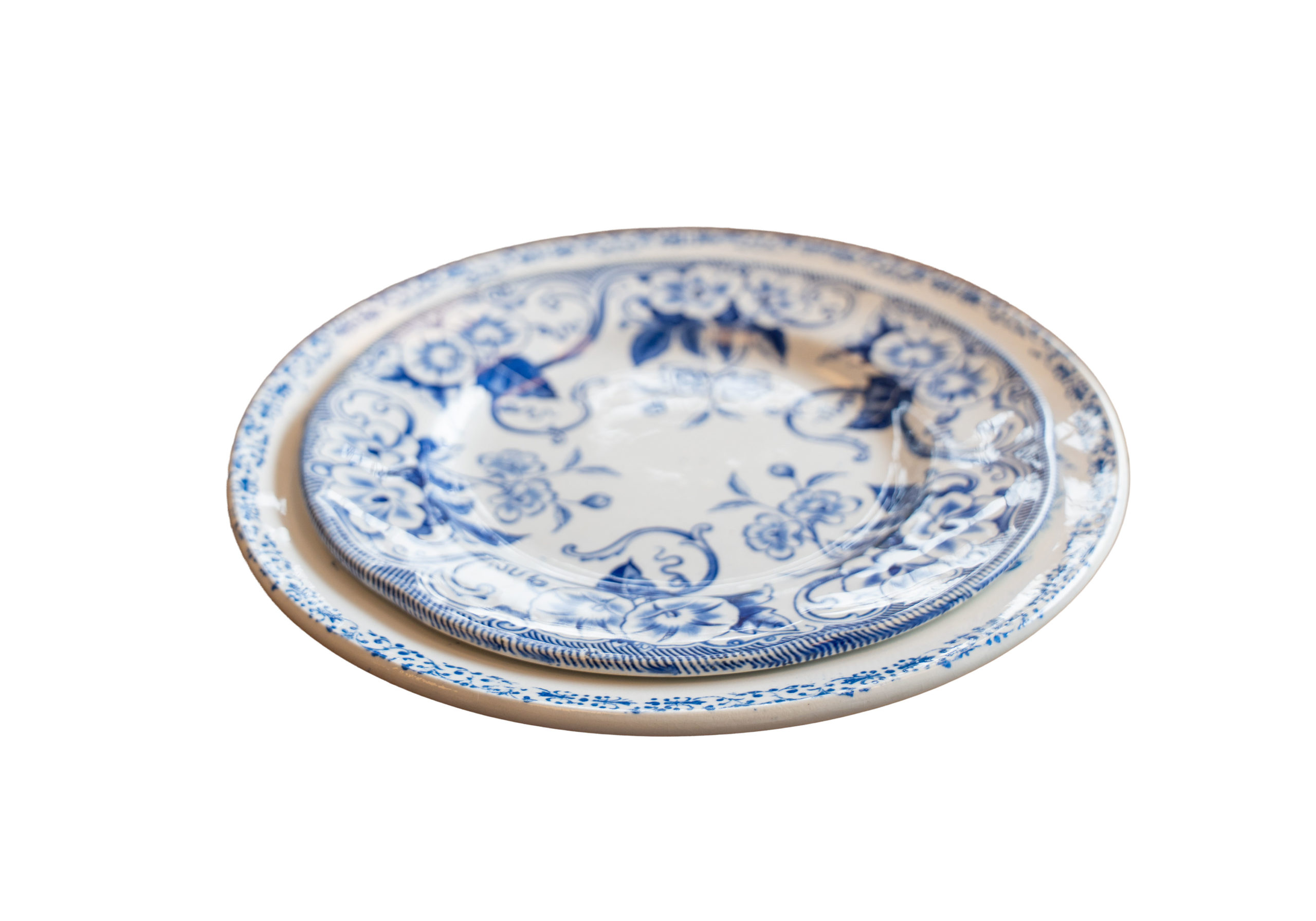 Assiette bleu cobalt - Gamme Vintage - Loc'ambiances