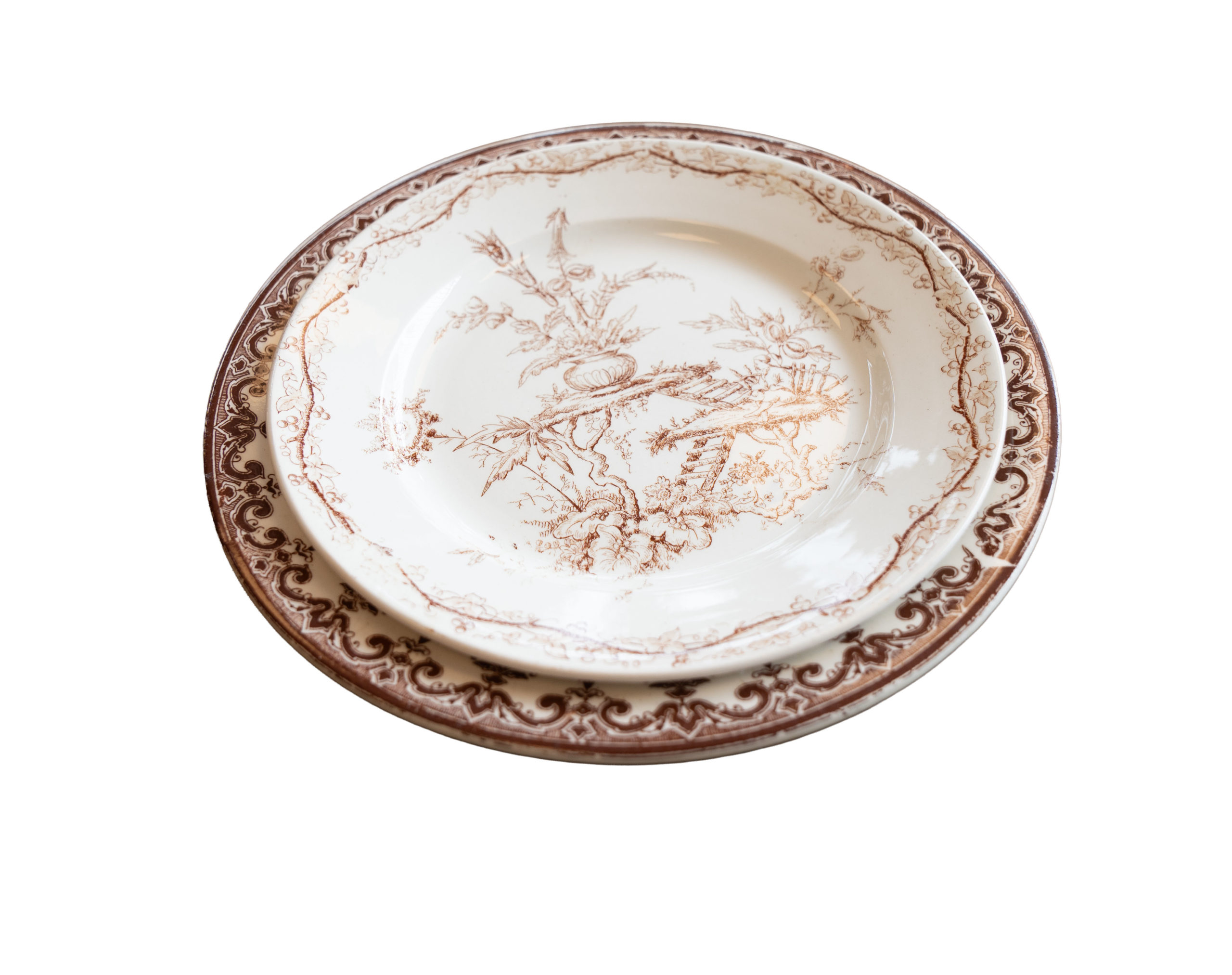 Assiette marron Gamme vintage - Loc'ambiances