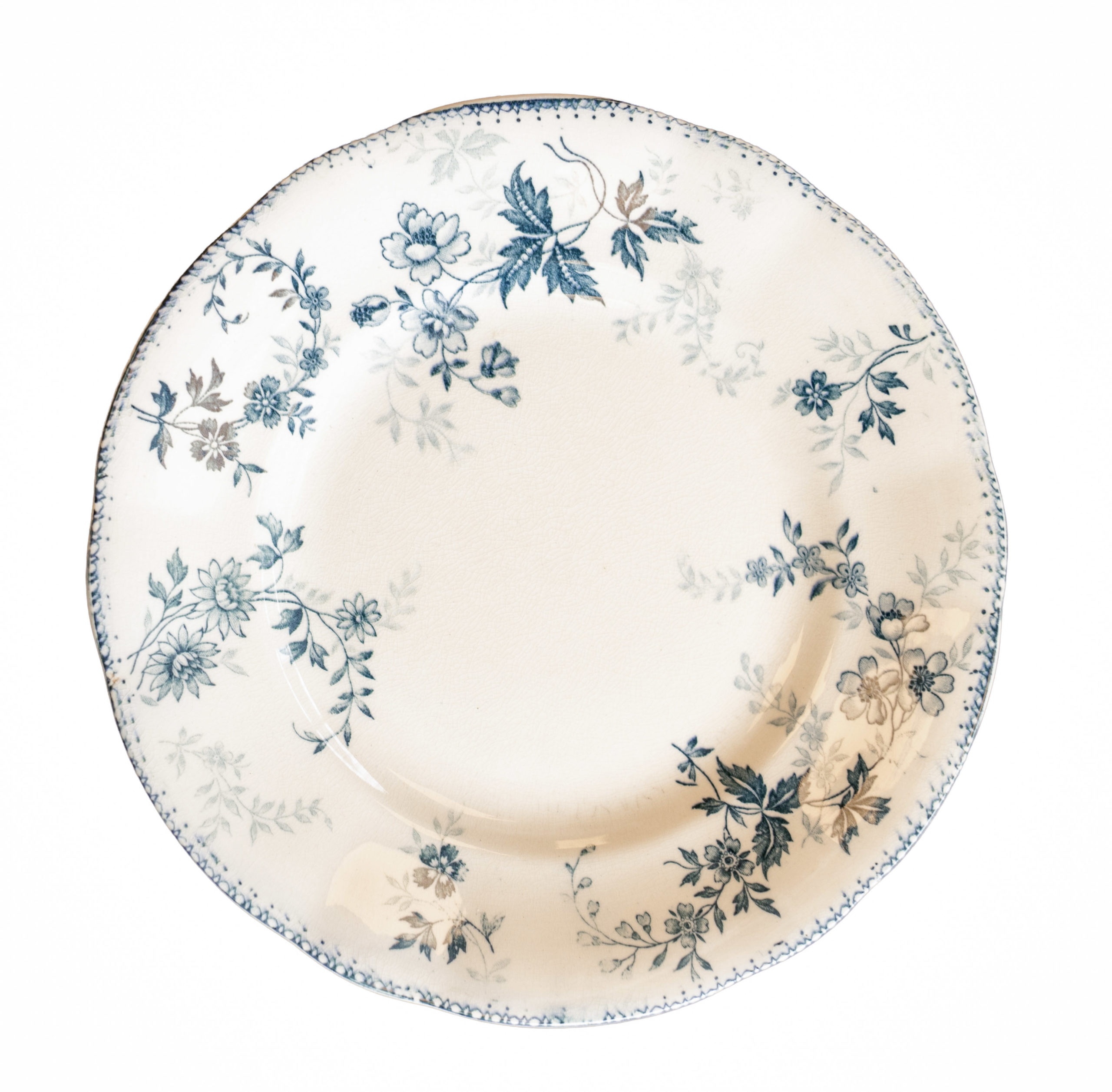 Petite assiette vintage bleue marine - Gamme Vintage - Loc'ambiances
